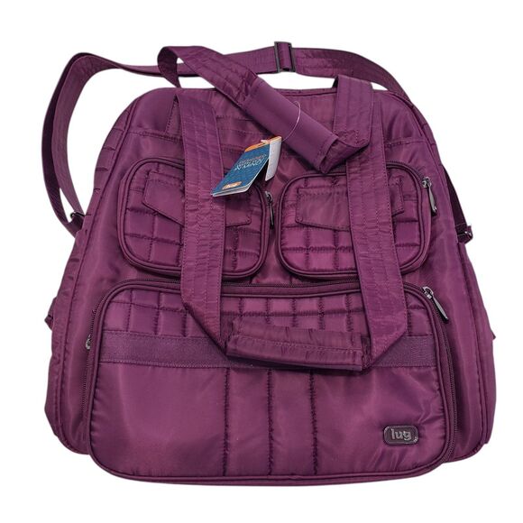 lug | Bags | New Lug Purple Puddle Jumper Tote Bag Travel Bag Weekend ...